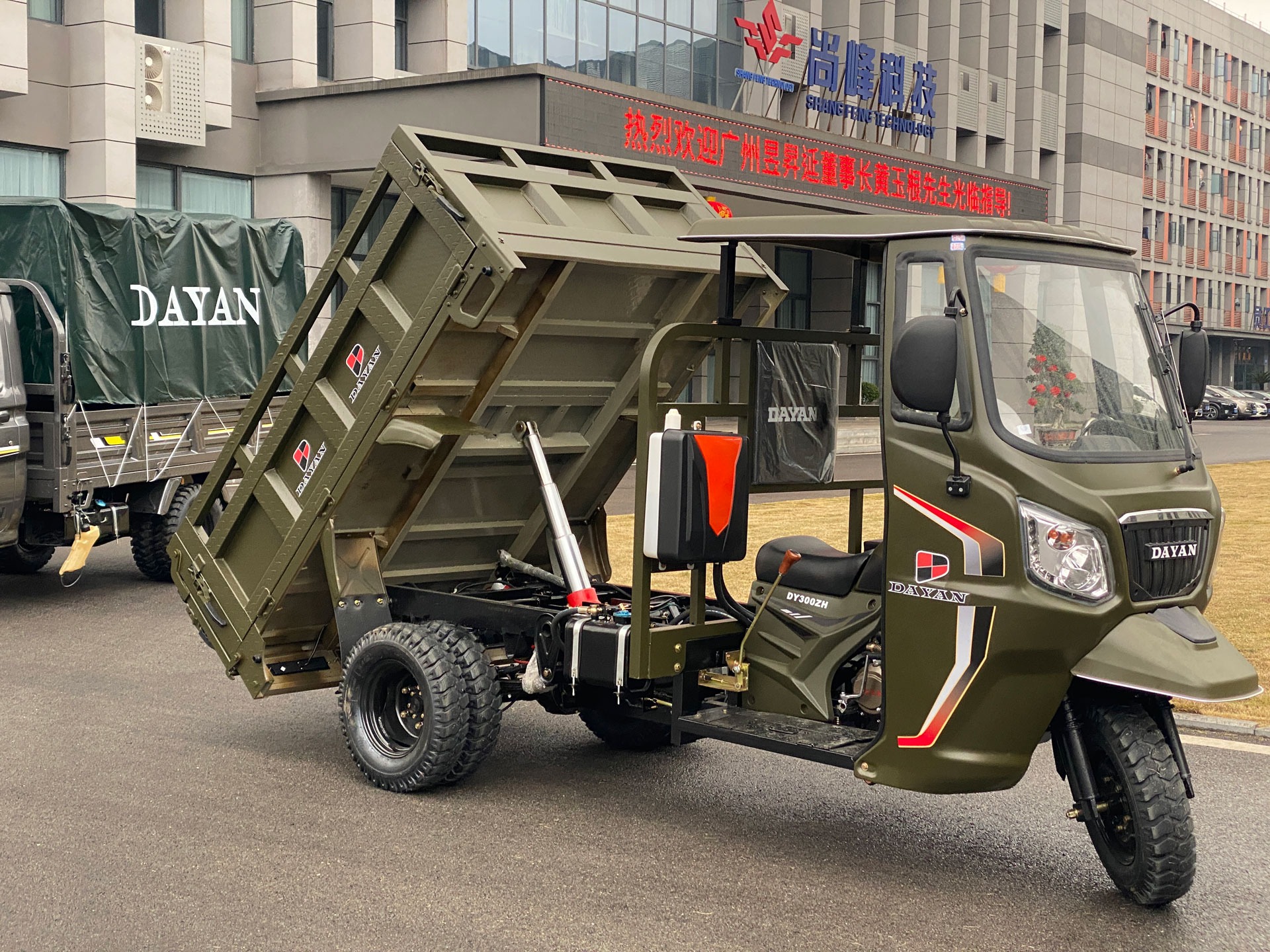 DAYAN-军绿双灯带自卸-Chongqing Beiyi Vehicle Co., Ltd.